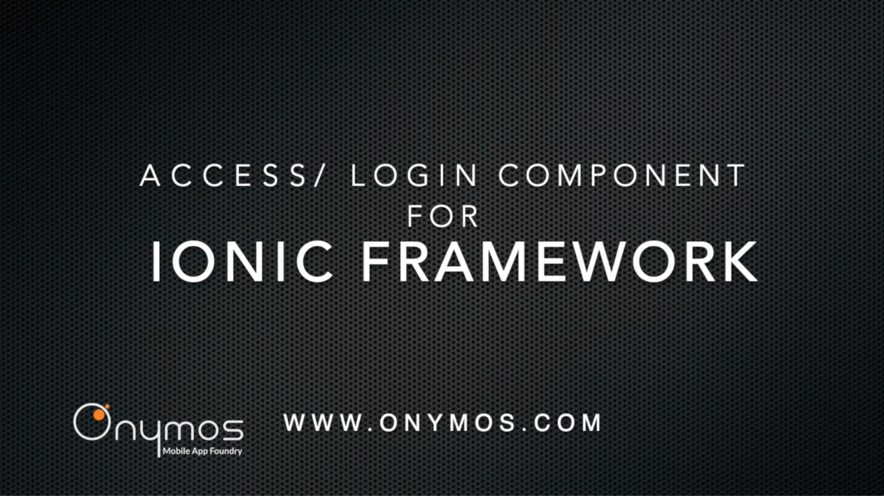 Adding Social Login to an App with Onymos and Ionic - Onymos