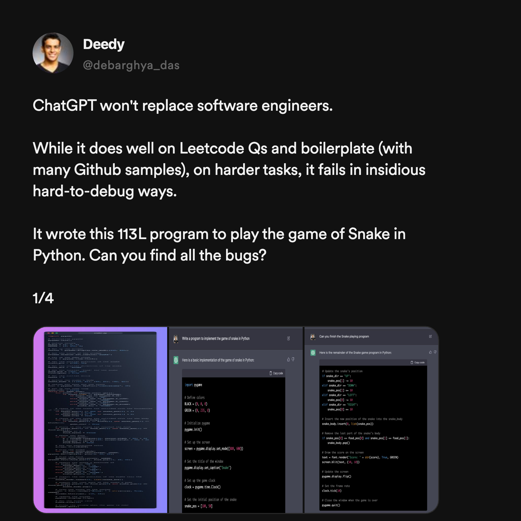 Software Engineers vs ChatGPT - Onymos